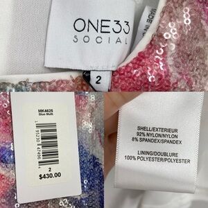 One33 Social | Dresses | New One33 Social Floralprint Multicolor Sequin ...